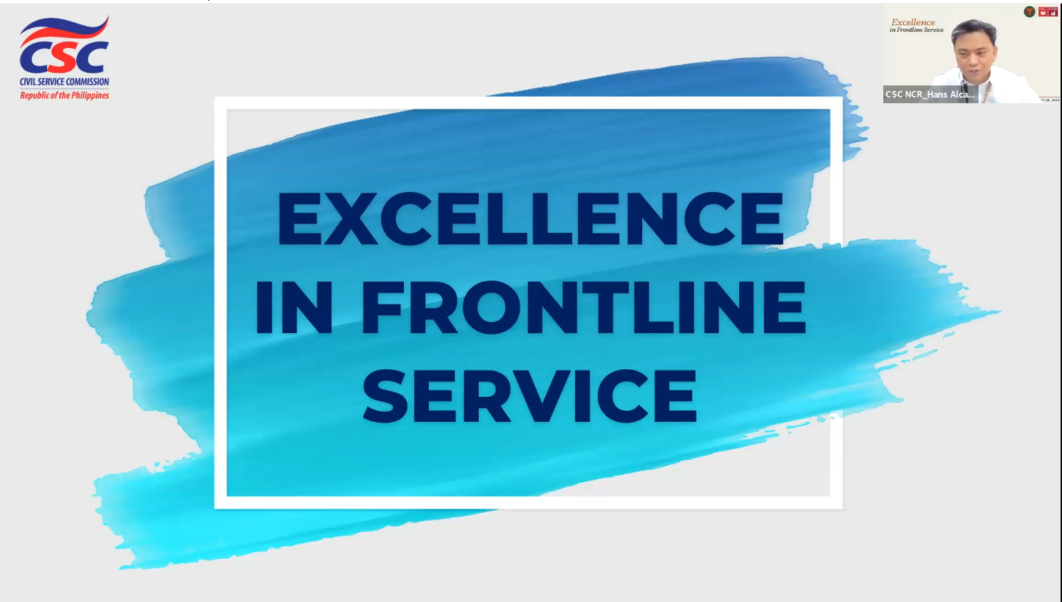 Excellence in Frontline Service Webinar | Human Resource Development Office